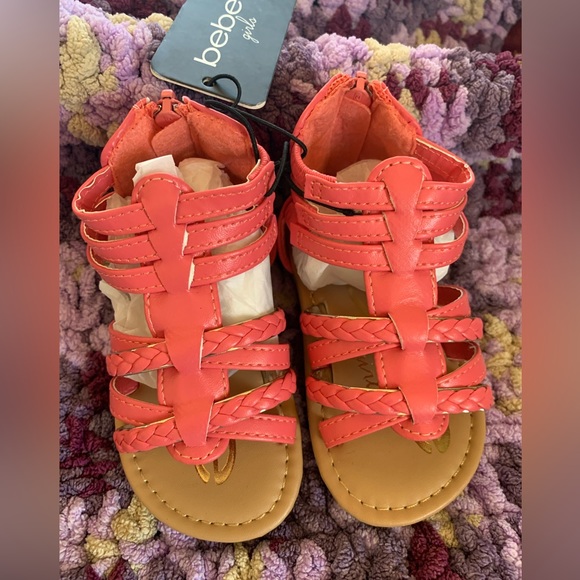 bebe | Shoes | Hpx2coral Gold Braided Gladiator Sandals | Poshmark